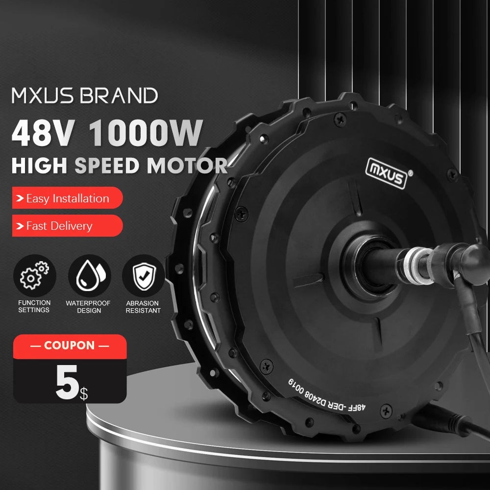 MXUS Бренд Ebike Hub Motor 48V 1000W ebike Высокоскоростной задний ...
