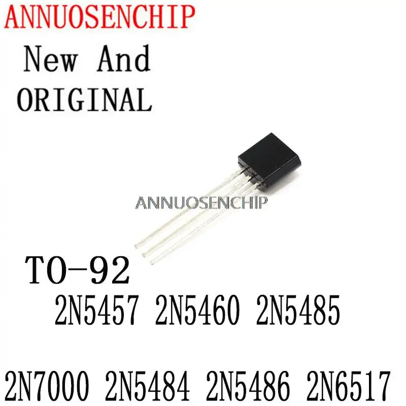 Транзистор 5457 TO-92 2N5457 2N5460 2N5485 2N7000 2N5486 2N6517, 20 шт ...
