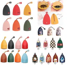 New Heart Key Case Unisex Pull Type Key Bag PU Leather Key Wallets ...