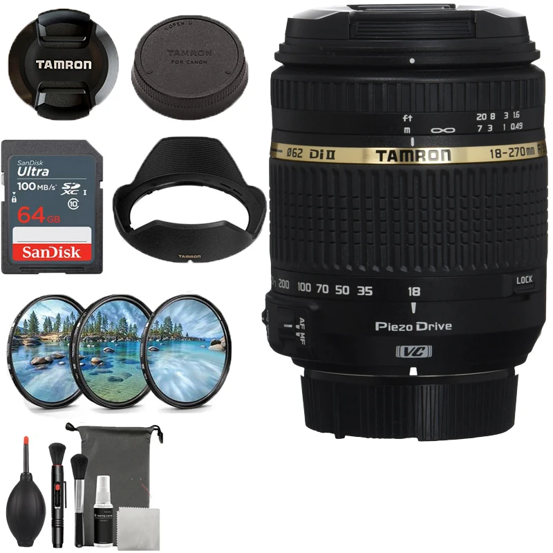 Tamron Автофокус 18-270 мм F/3.5-6.3 Di II (B008S)PZD для Sony | AliExpress
