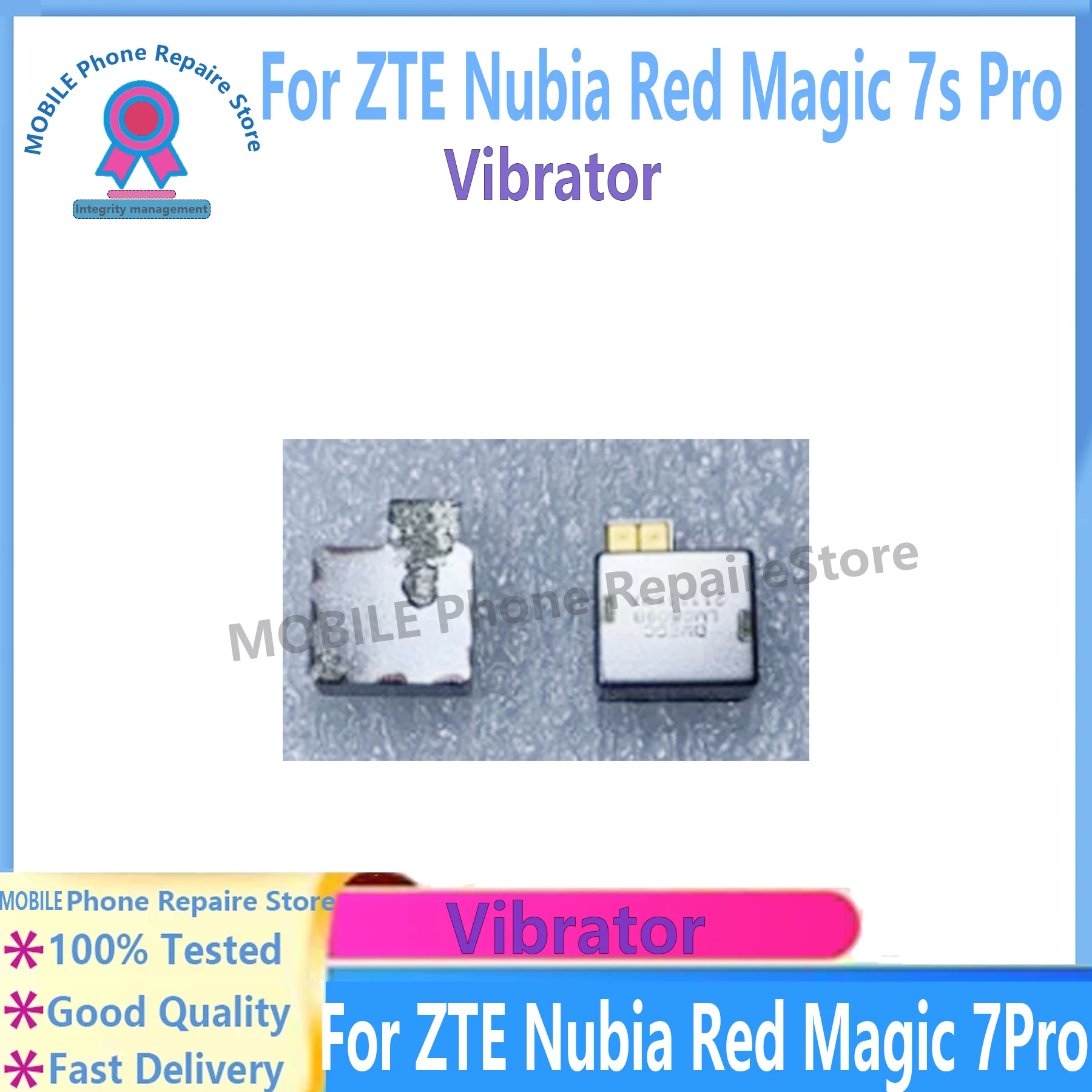 Рабочий вибратор для ZTE Nubia Red Magic 7Pro 7S Pro 8Pro 8Pro Plus, гибкий кабель датчика ...