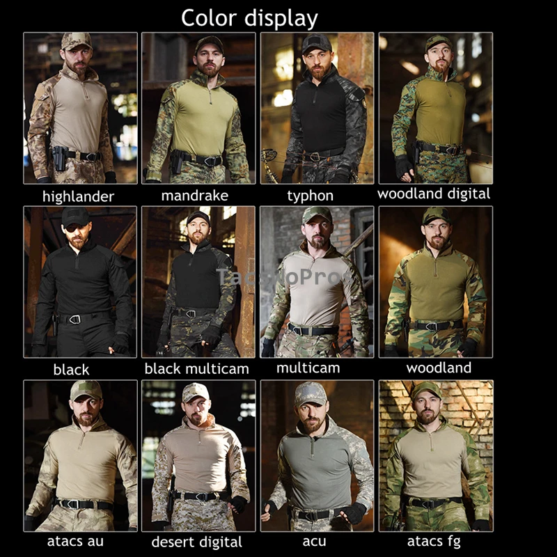 Tactical Hunting Clothing Cs Shooting Training Suits Multicam Airsoft ...