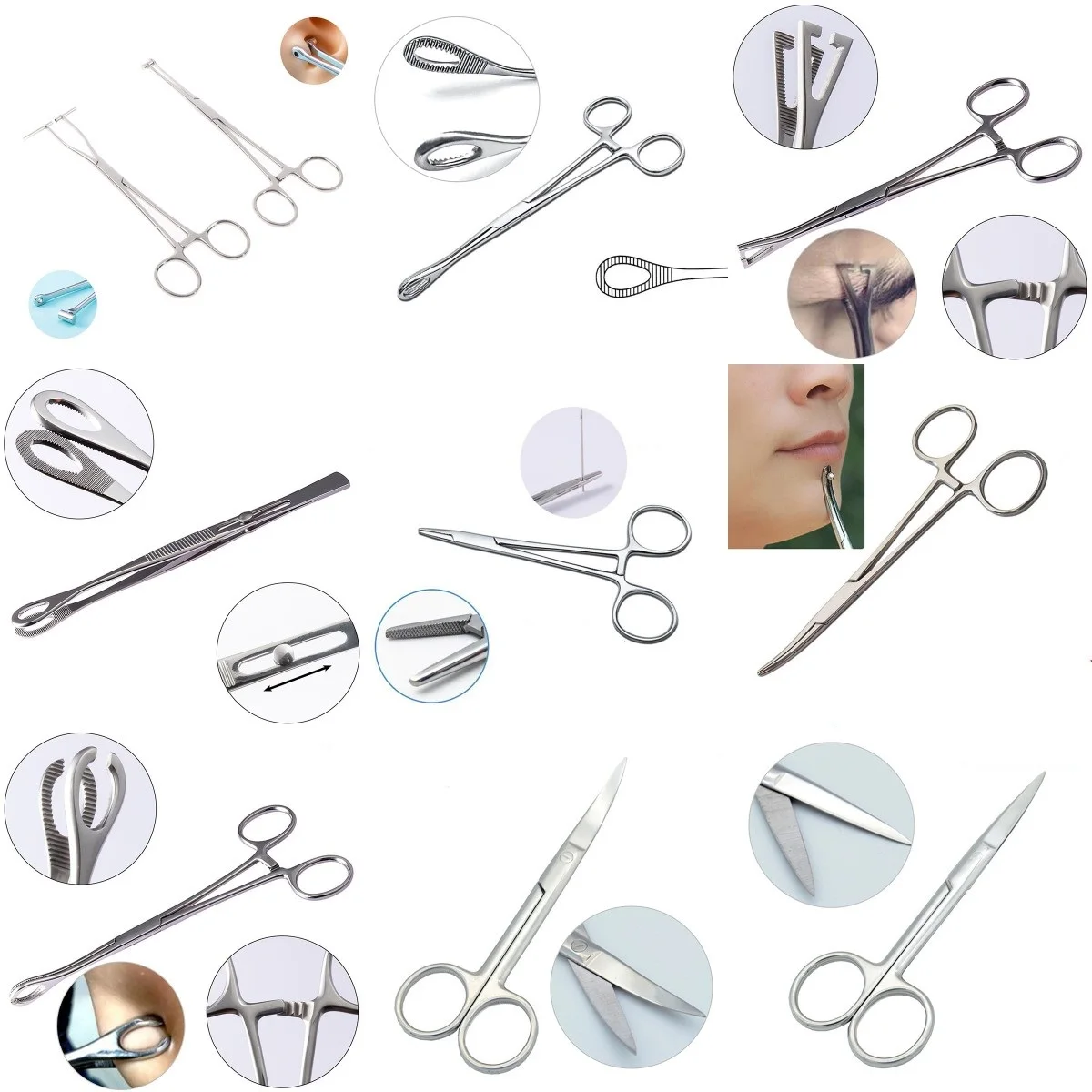 Хирургический пинцет из нержавеющей стали | AliExpress