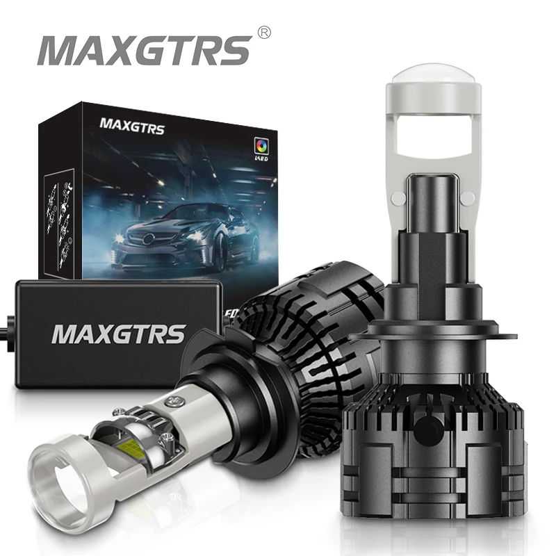 2x H7 H8 H11 LHD/RHD светодиодные фары с мини-объективом 9005/9006 HB3 ...