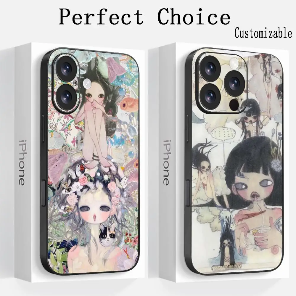 Aya Takano painting cool design Phone Case For iPhone 16 15 14 13 12 11 ...