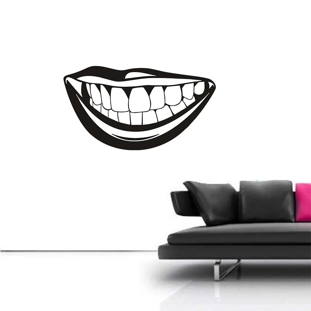 Tooth Teeth Sticker Dentist Decal Muurstickers Poster Vinyl Art Wall ...