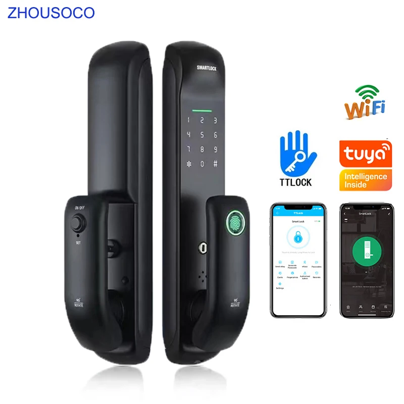 TTlock App Electronic Digital Door Lock Bluetooth Wifi Password Keypad ...