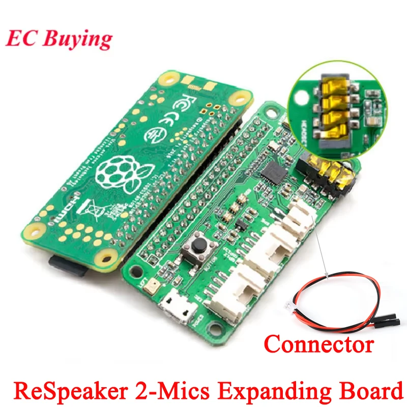 ReSpeaker 2-Mics HAT плата расширения для Raspberry Pi | AliExpress
