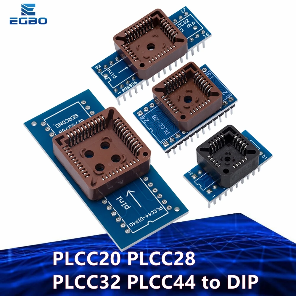EGBO Адаптер PLCC20 PLCC28 PLCC32 PLCC44 | AliExpress