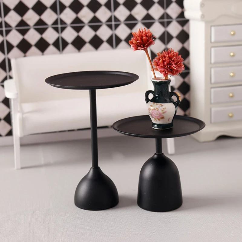 Металлический чайный столик 1/12 для кукол OB11 | AliExpress