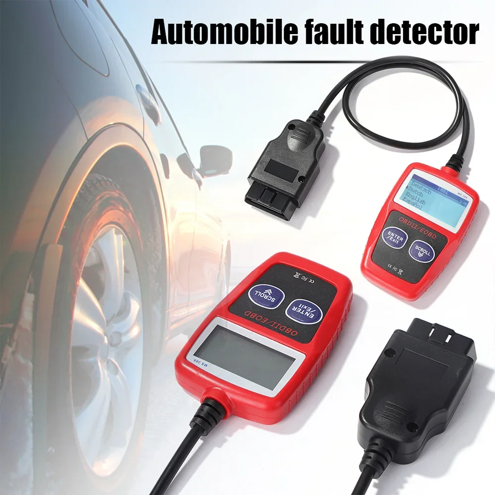 MS309 Obd2 Автоматический Диагностический Сканер С ЖК-дисплеем ...