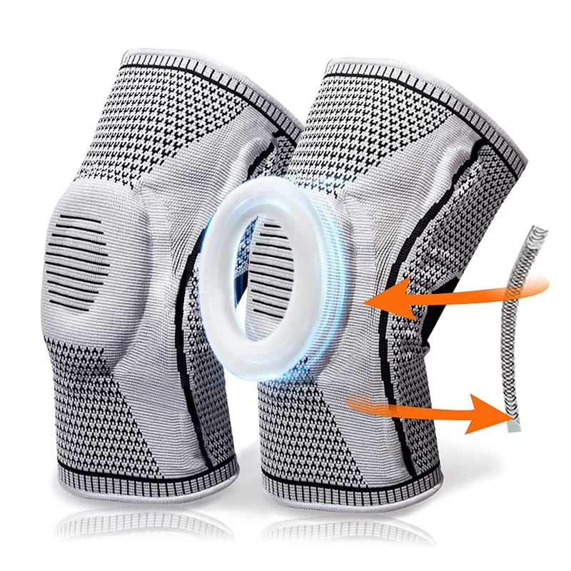 Спортивные Компрессионные Наколенники, Дышащие Силиконовые ...