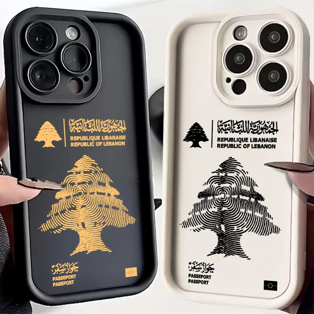 Lebanon Passport Phone Case for iPhone 16 15 14 13 12 11 Pro Max Mini ...