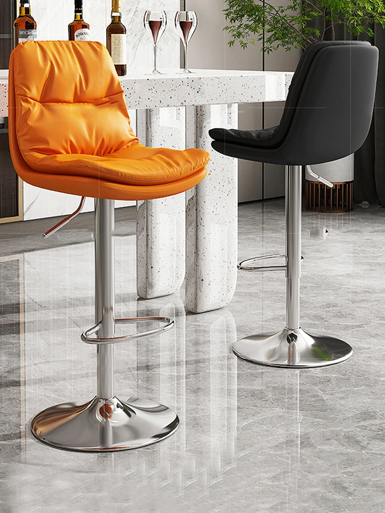 Backrest Bar Chair Lift Swivel Bar Dressing Chair Reception Stool ...