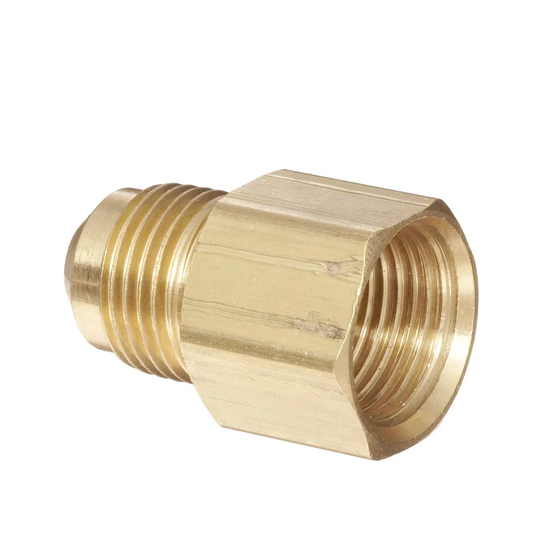 5 8 18 UNF Male 3 8 Flare SAE X 1 2 NPT Female Coupler Connector