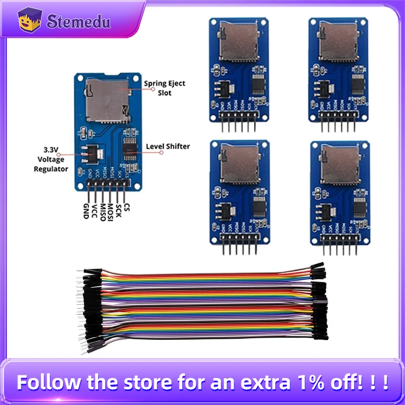 Модуль SD-карты stemedu для Arduino | AliExpress