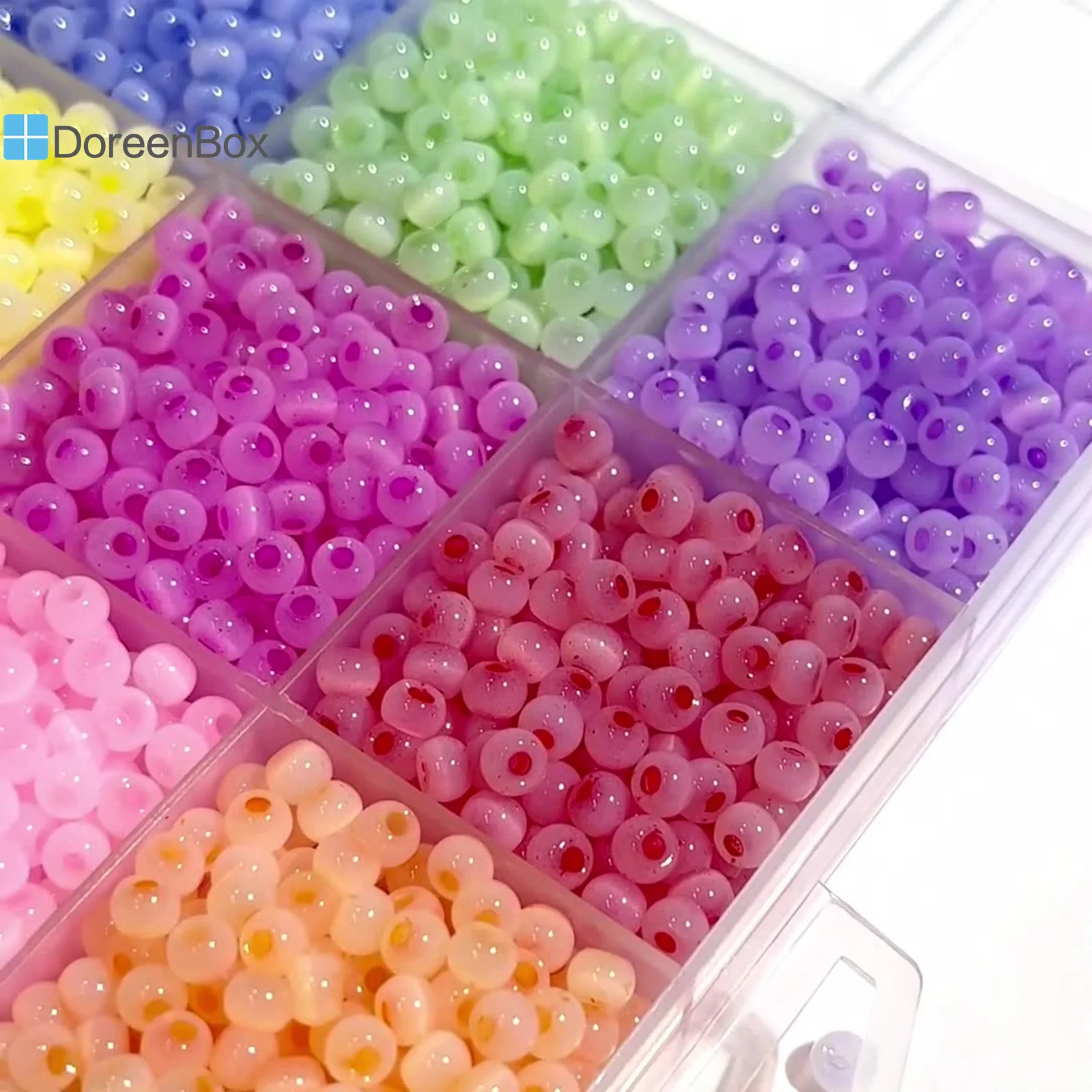 Бусины стеклянные круглые «кошачий глаз», 10 г, 4 мм | AliExpress