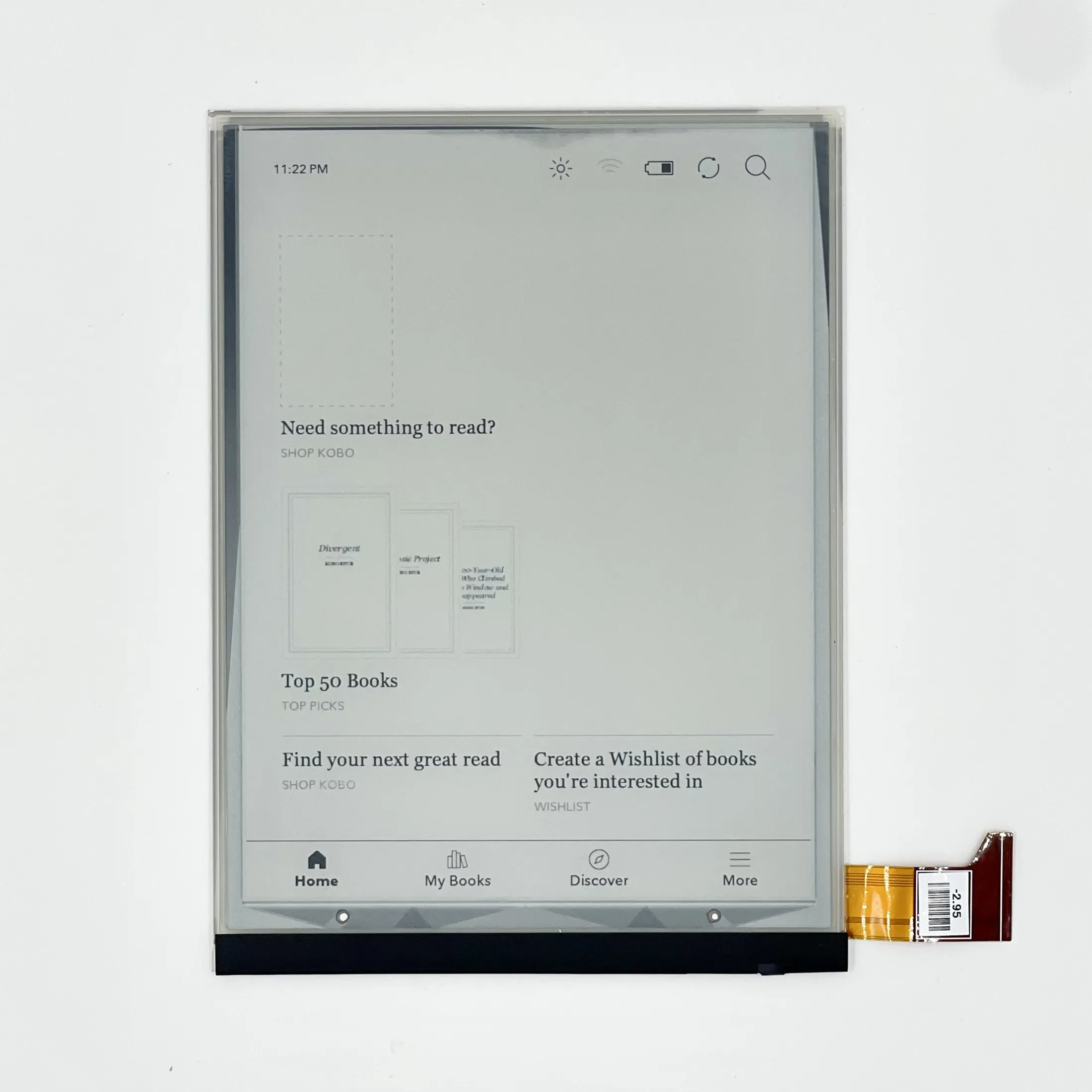 Экран дефект!ED060XG1 ED060XCD с подсветкой B-класса Eink, считыватель электронных книг 212PPI ...