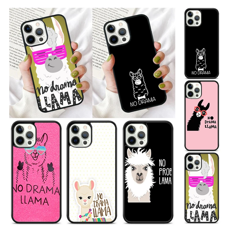no drama llama lama Phone Case Cover for iPhone 16 15 SE2020 13 14 11 ...