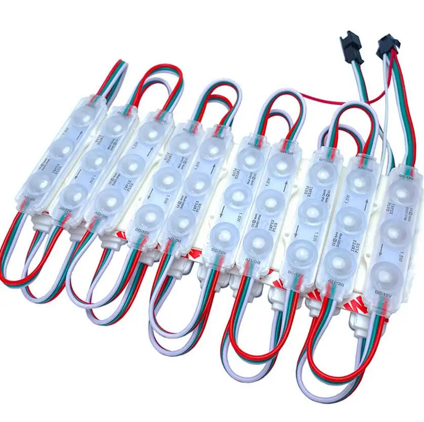 Pixel LED Module Light 12V WS2811 RGB IC Chip Injection Lens Smart ...