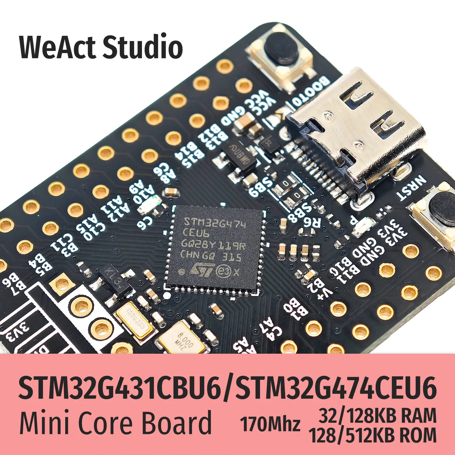 Материнская плата WeAct STM32G4 STM32G474CEU6 STM32G431CBU6 STM32G474 STM32G474 | AliExpress