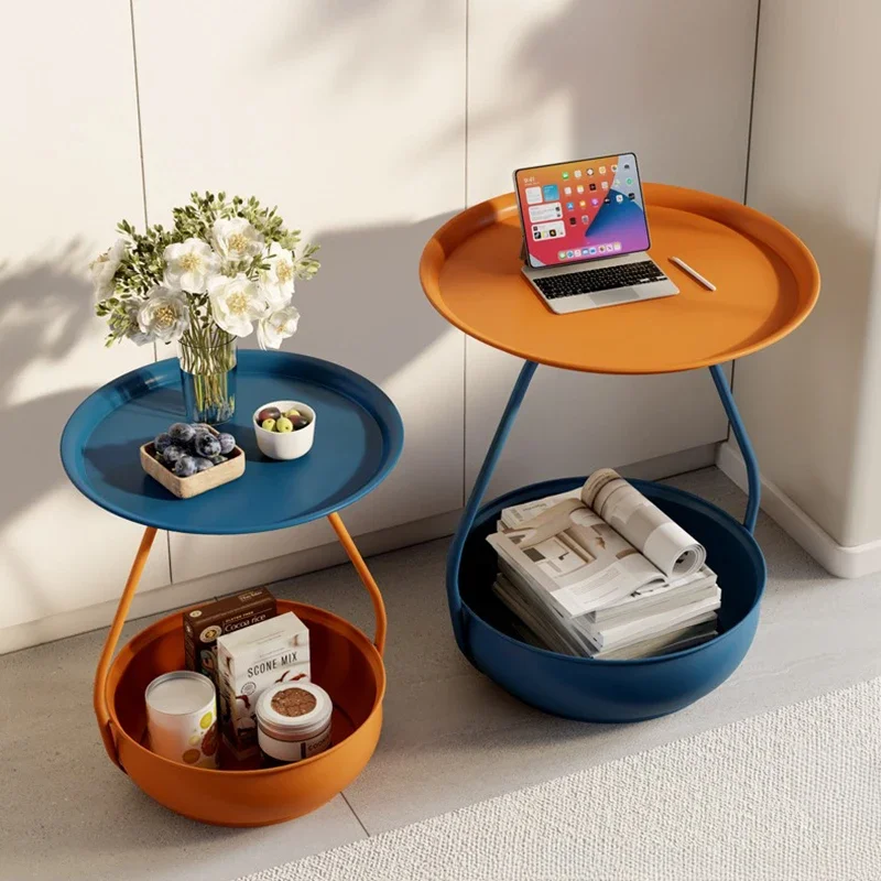 Журнальные столики в скандинавском стиле металлический центральный стол с местом для хранения