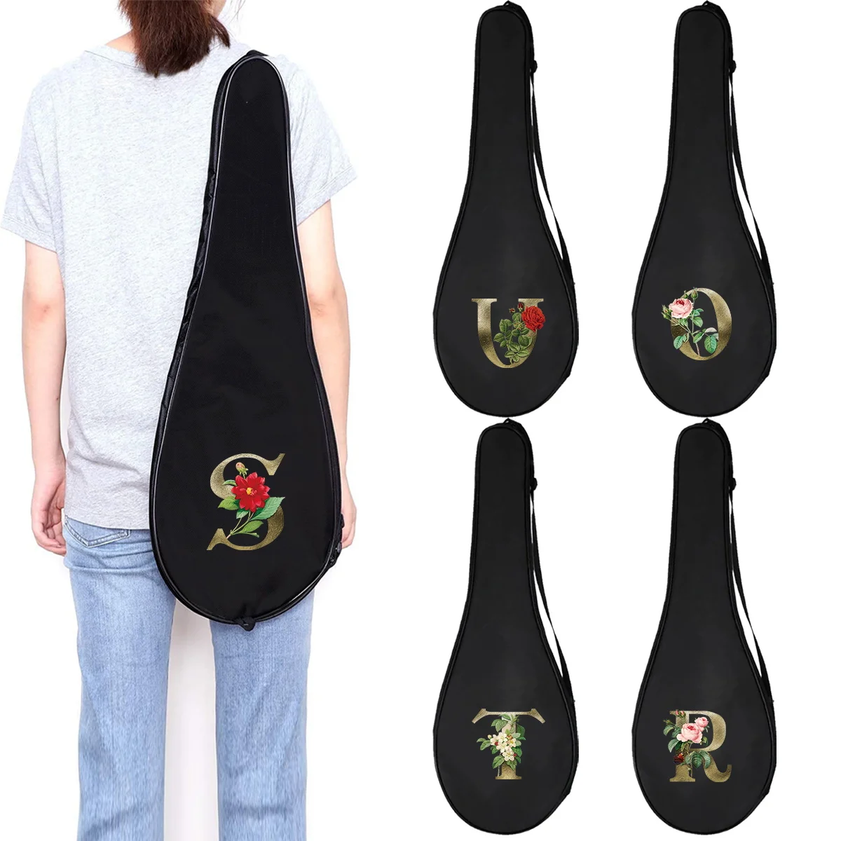 Tennis Badminton Racquet Bag Portable Tennis Sports Racket Backpack ...