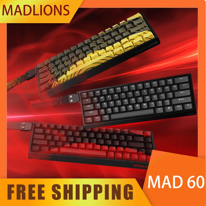 FGG MADLIONS MAD60/68 HE Механическая клавиатура Магнитный переключатель Проводная горячая ...