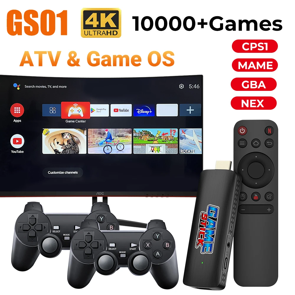 ТВ-приставка VONTAR GS01 с поддержкой 4K, HDR, 10000 + игр | AliExpress