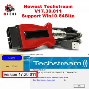 DLC3 Techstream For TOYOTA TOYOTA2 TIS J2534 Passthru OBD2 , 42% OFF