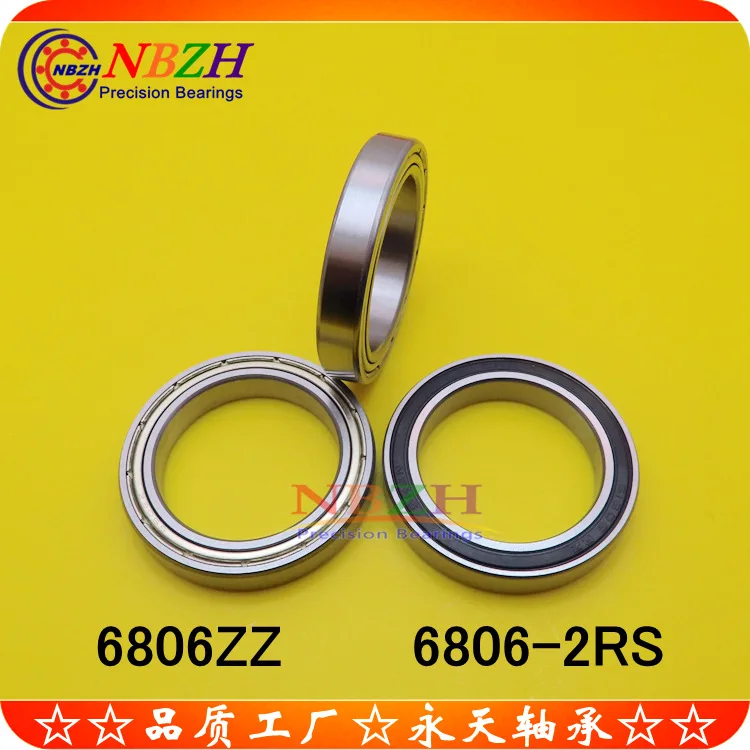 Bearing steel or stainless steel bearing S6806ZZ 6806ZZ 6806-2RS 61806 ...