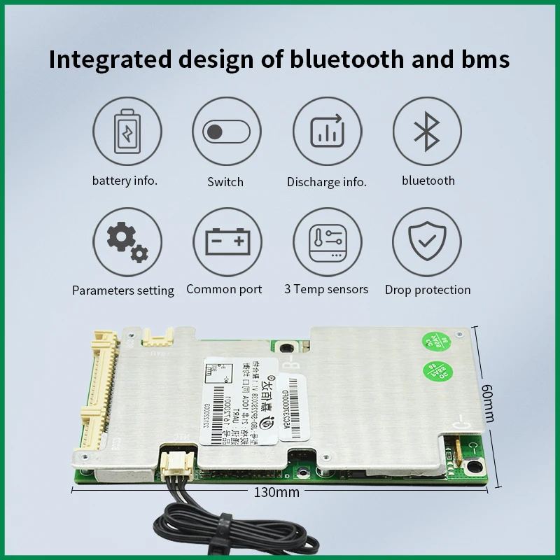 Литиевая батарея JBD Smart BMS 36 в 48 в 60 в Lifepo4 40A 50A 80A 100A ...