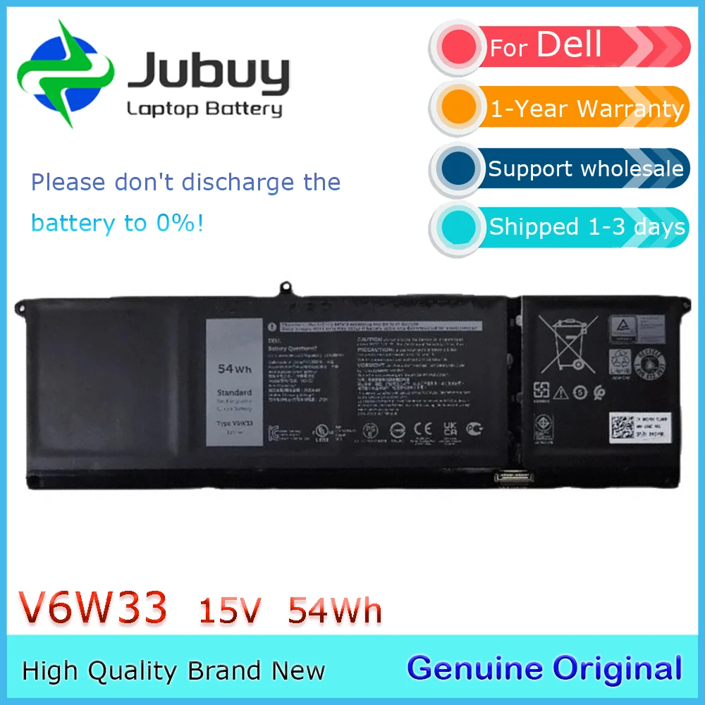 ПОДЛИННАЯ АККУМУЛЯТОР DELL VOSTRO 5415 LATITUDE 3420 3520 54 Втч V6W33 ...