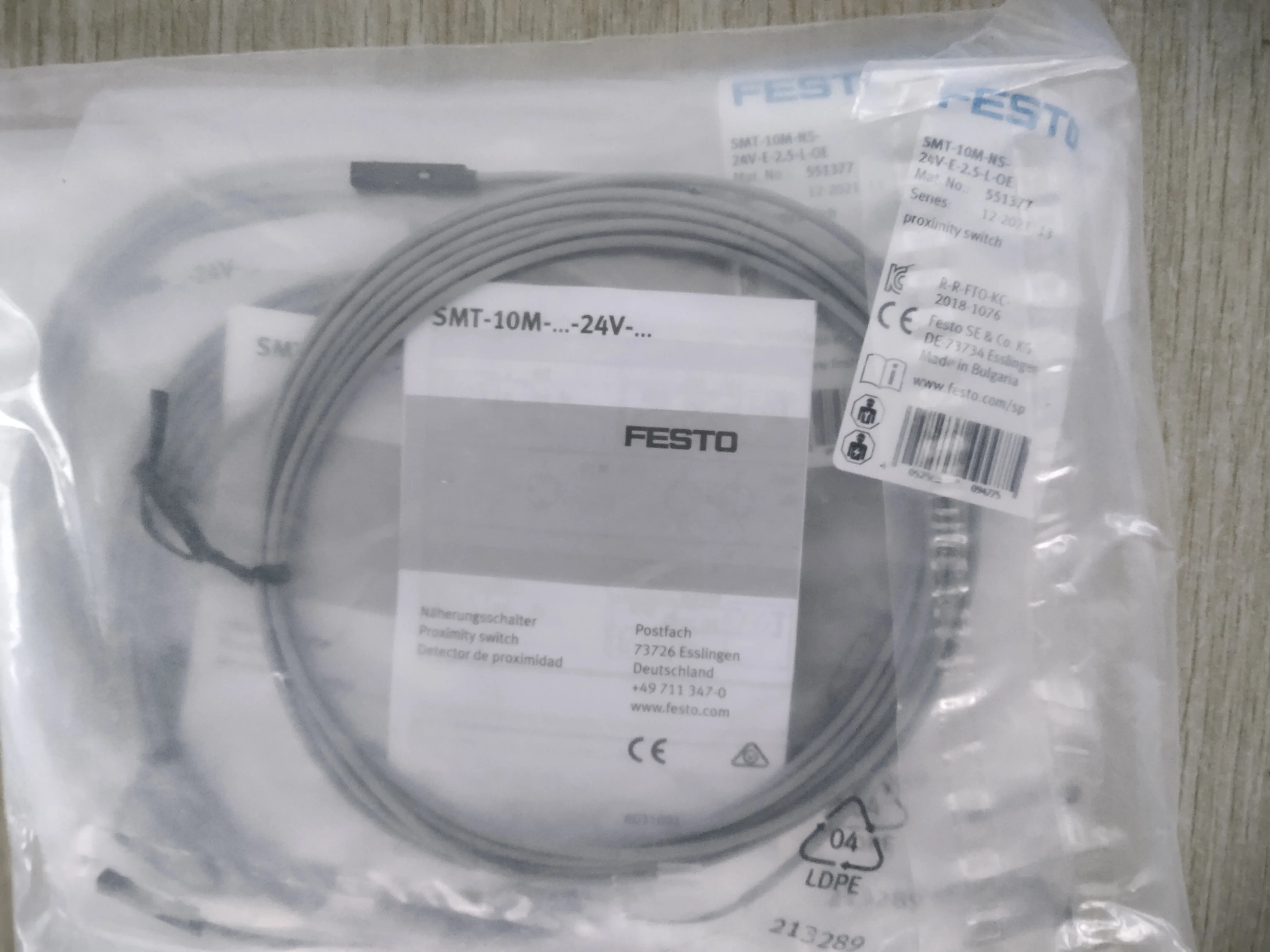 Датчики приближения FESTOS SMT-10M-NS-24V-E-2,5-L-OE 551377 SMT-8M-A-NS ...
