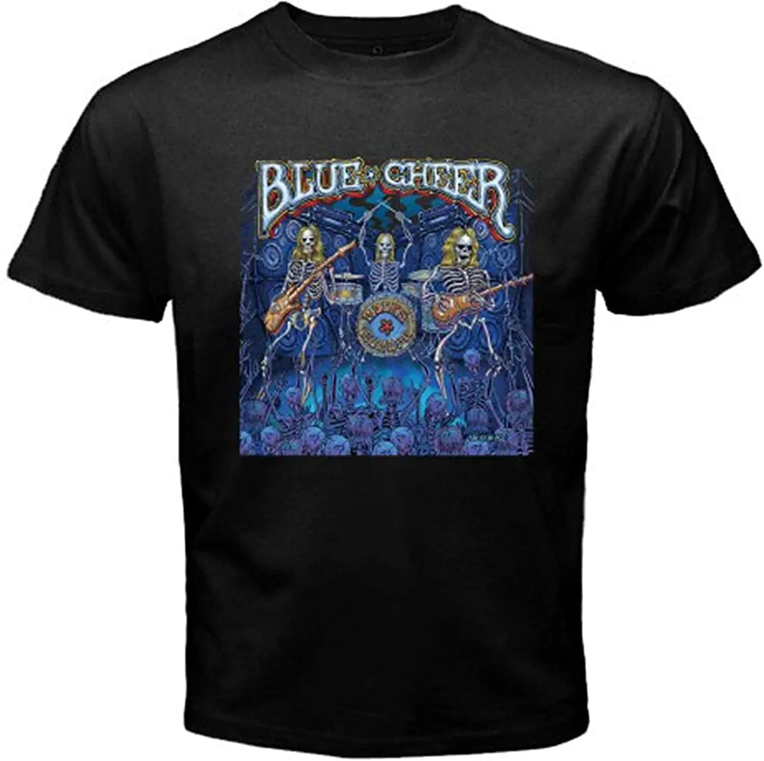 Черная мужская футболка с логотипом Blue Cheer Band, футболка унисекс с ...