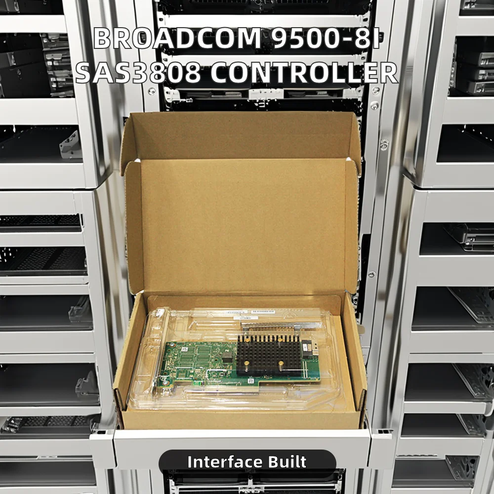 LSI 9500-8i 9500-16i 05-50134-01 PCIe 4.0 x8 SAS3808 8 внутренних ...