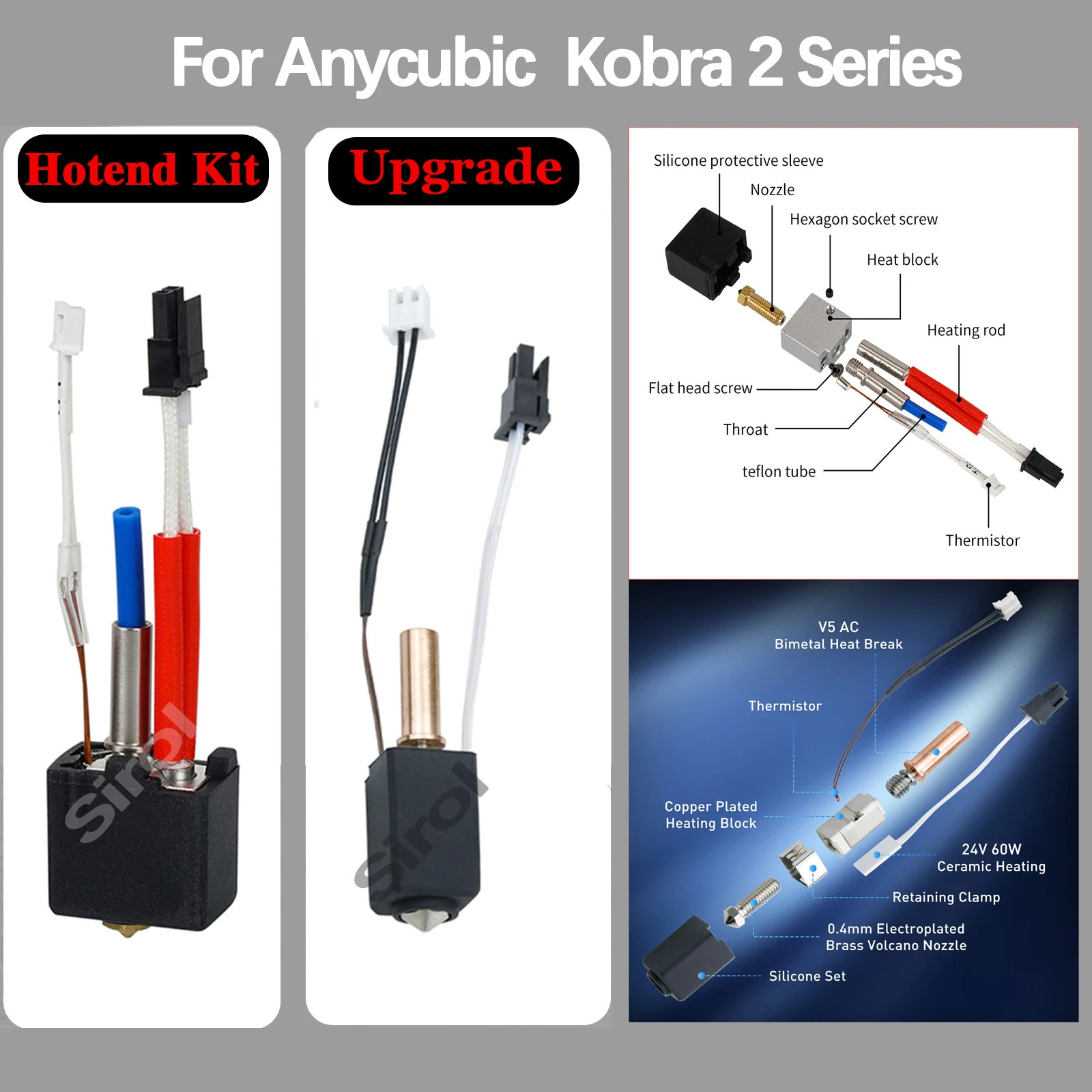 Комплект Hotend для Anycubic Kobra 2 Kobra 2 Series Neo Pro/Plus/Max ...