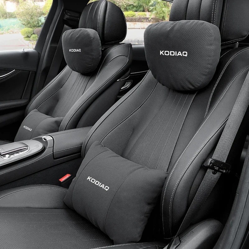 Car Interior 5-Color Selectable Headrest For Skoda Kamiq Karoq Kodiaq ...
