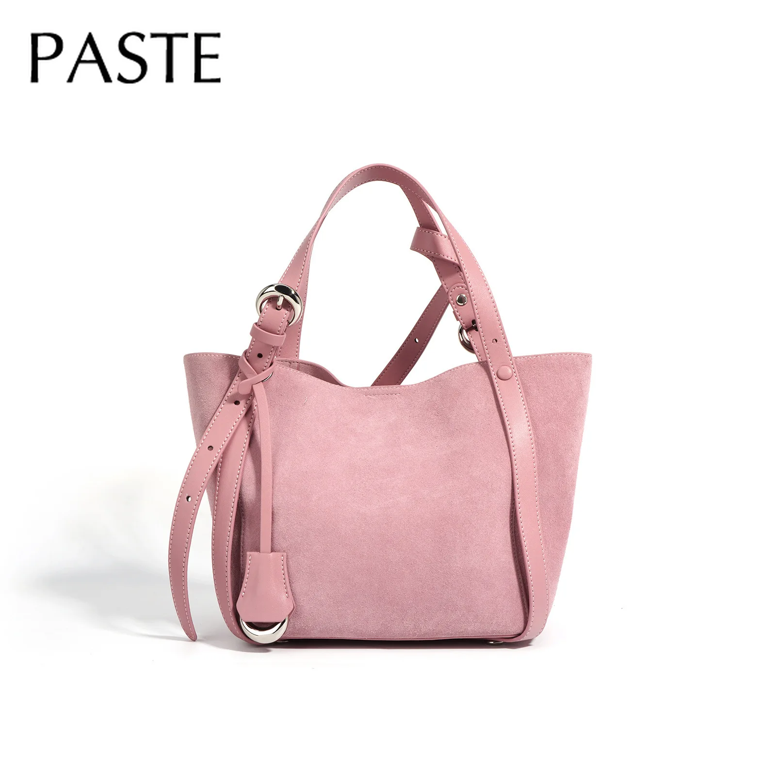 Трапециевидная женская сумка из нубука с регулируемой ручкой | AliExpress