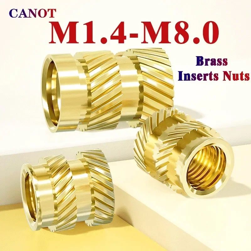 LOOZI Вставные гайки латунные медные M3-M6 M8 | AliExpress