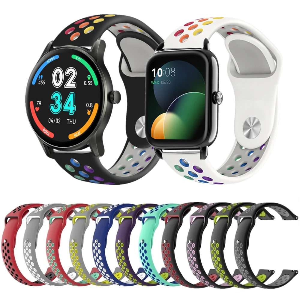 Ремешок на запястье Rainbow для Haylou RS4 PLUS RS3, силиконовый ...