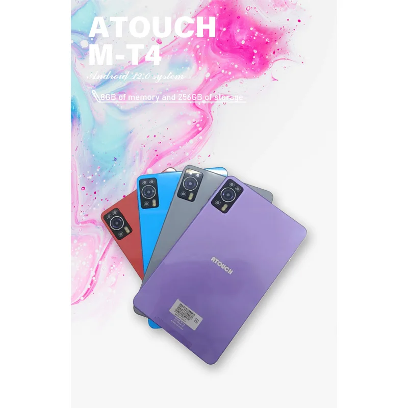 Планшет ATOUCH, Android 12,0, 8 ГБ + 256 ГБ, 8000 мАч, передняя 8,0 M ...