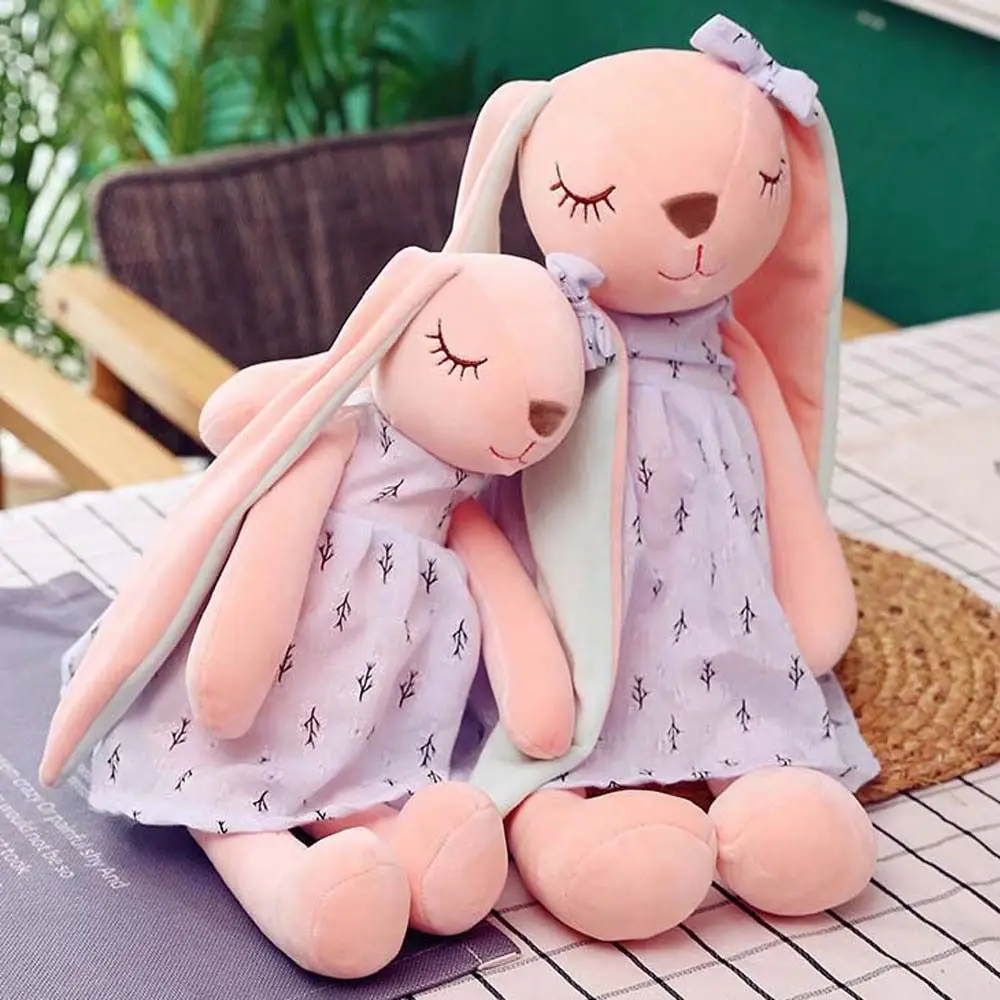 35/45cm Long Ears Rabbit Doll Cartoon Baby Soft Plush Toys For Children Stuffed Animal Bunny ...