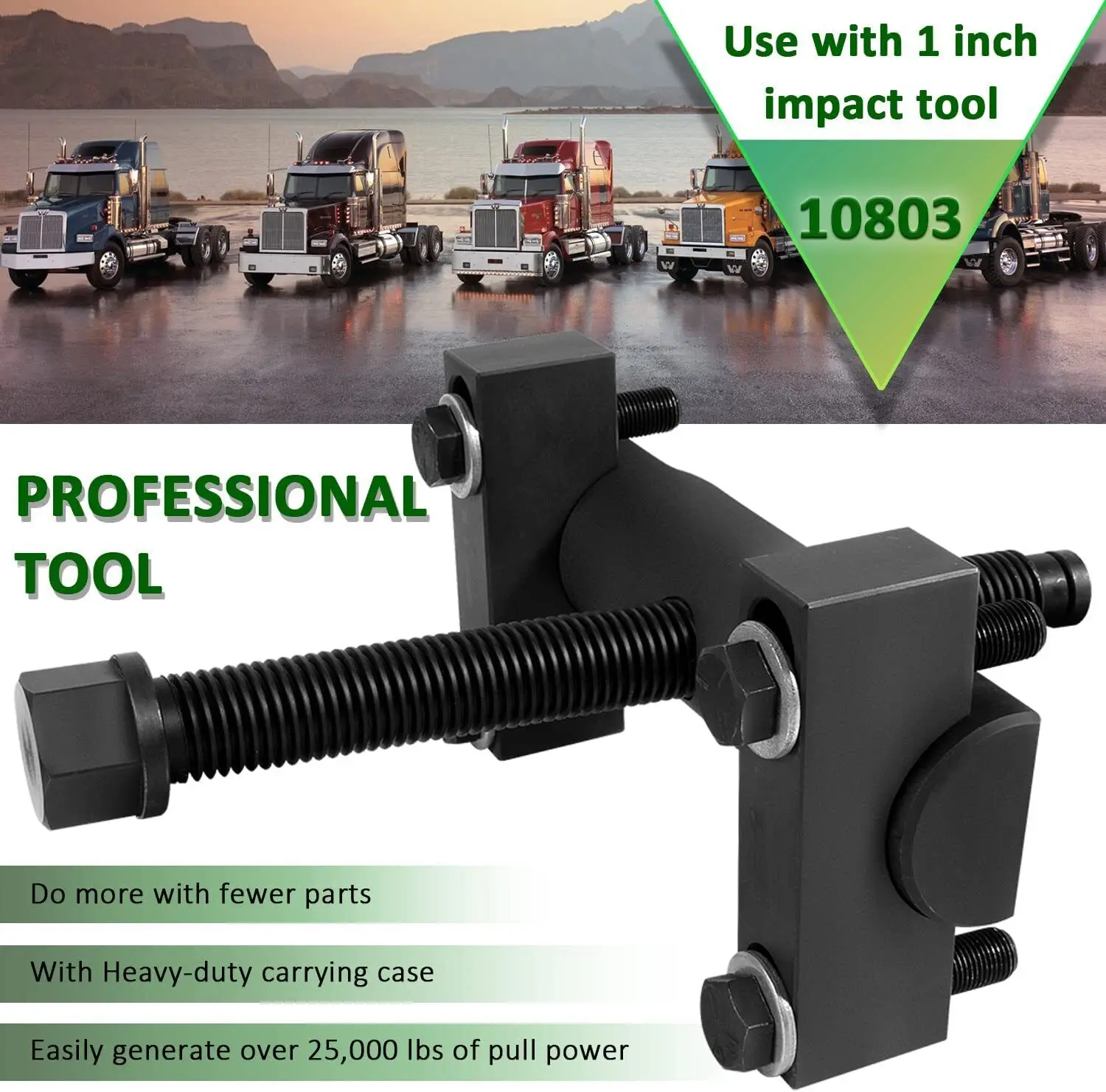 Chuang Qian 10803 Heavy-Duty Yoke Puller Semi Truck Yoke Remover Tool ...