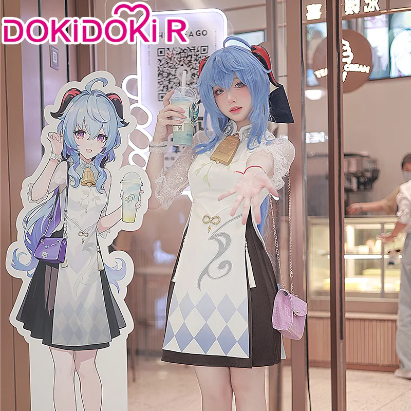 В НАЛИЧИИ Ganyu Косплей Игра Genshin Impact DokiDoki-R Gan Yu Genshin ...