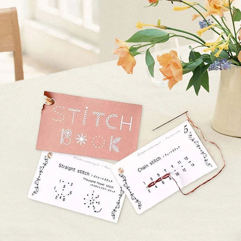 Mini Creative Sewing Book Beginners Sewing Skills Card Manuals Handmade ...