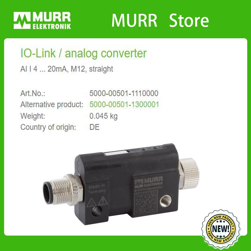 5000-00501-1110000 MURR IO-Link/аналоговый конвертер AI I 4. .. 20 мА ...