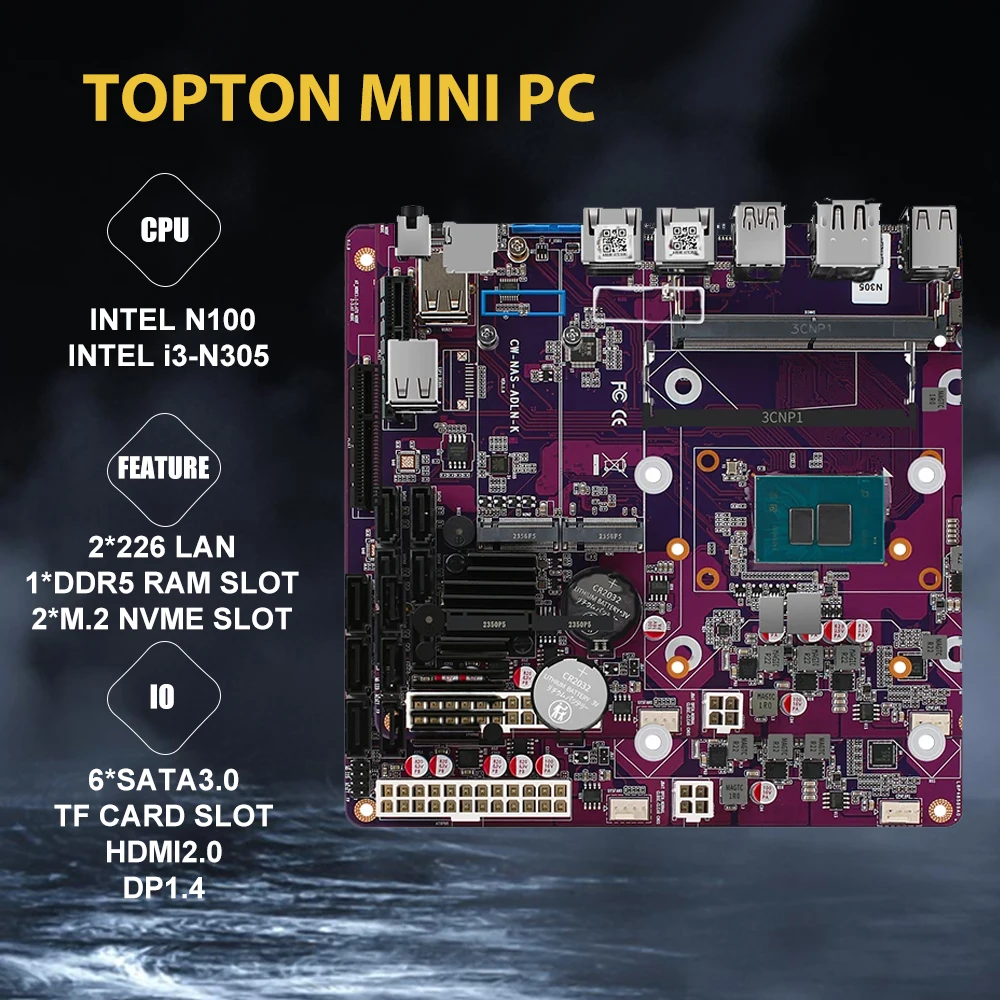 tuofudun Мини-ПК материнская плата Intel N150 32ГБ 1ТБ | AliExpress
