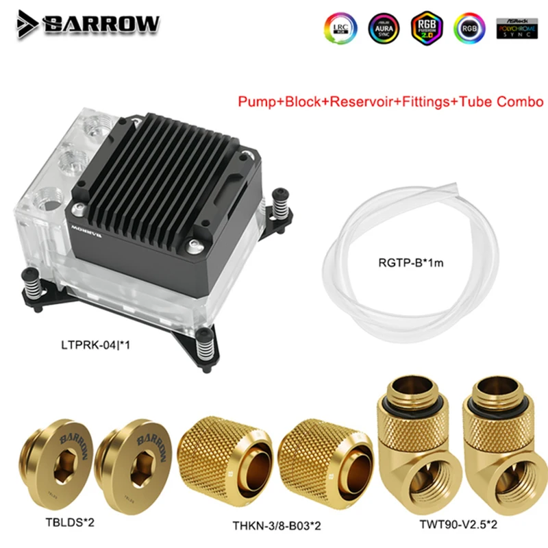 BARROW CPU AIO Water Cooling Kit For INTEL/AMD , Pump Block Reservoir ...