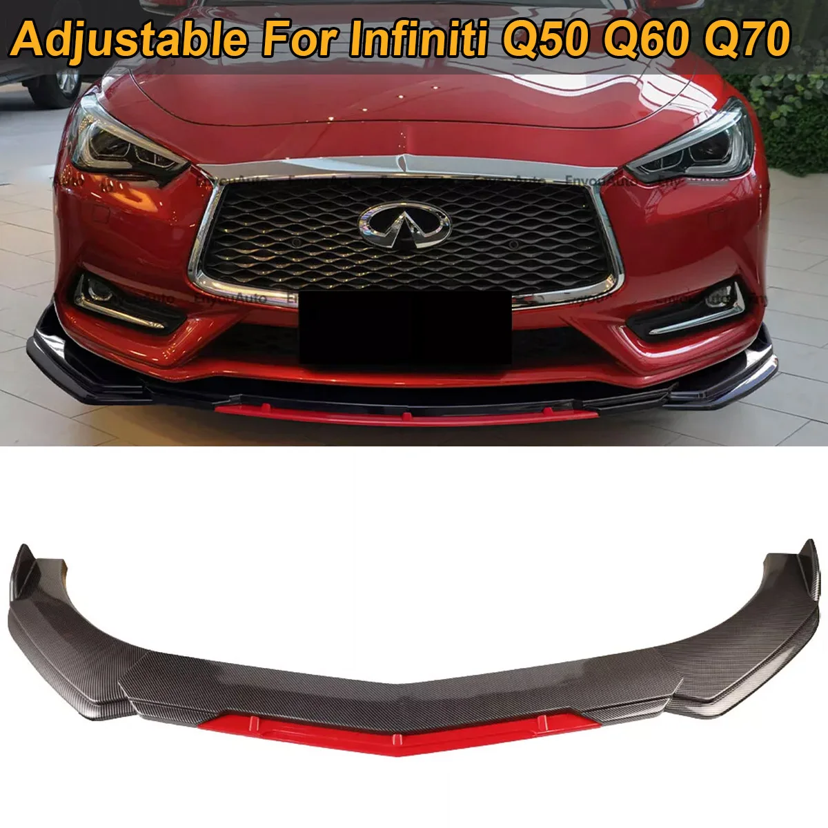 5 шт., передний бампер, регулируемый сплиттер, спойлер, комплект кузова ...